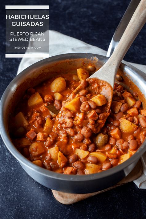 Habichuelas Guisadas Puerto Rican Beans The Noshery