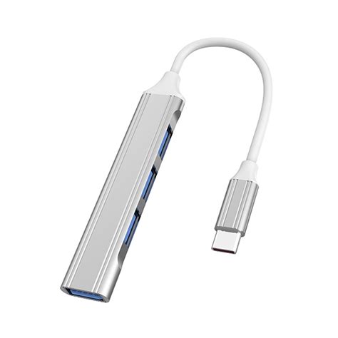 New Type C Usb 3 0 4 Port High Speed Hub Extension Splitter For Laptop Computer Multiport Port