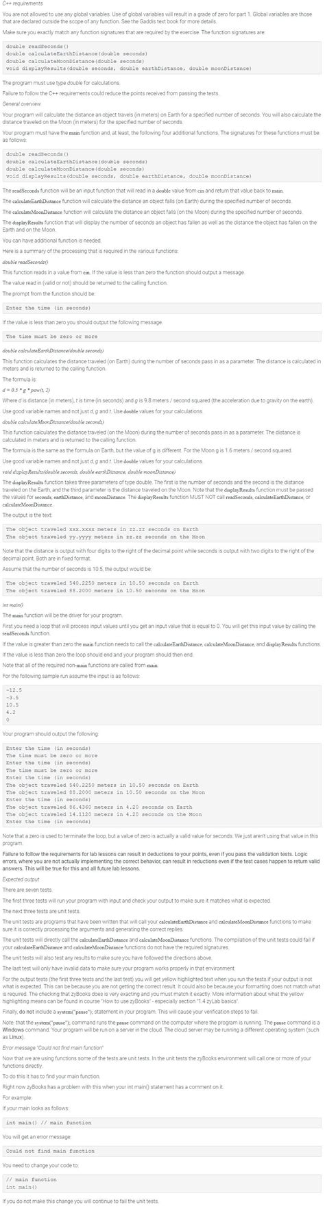 Solved C Requirements You Are Not Allowed To Use Any Chegg Com