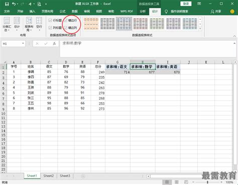 excel2019如何设置数据透视表选项？ 最需网