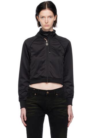 Black Double Collar Track Jacket by Y/Project on Sale