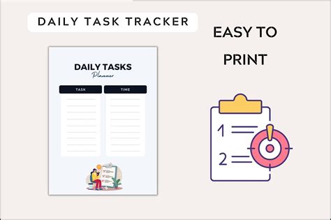 Daily Task Tracker Graphic By Realtor Templates Creative Fabrica