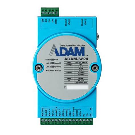 adam 6224 4 port analog i o modbus modul advantech bellequip