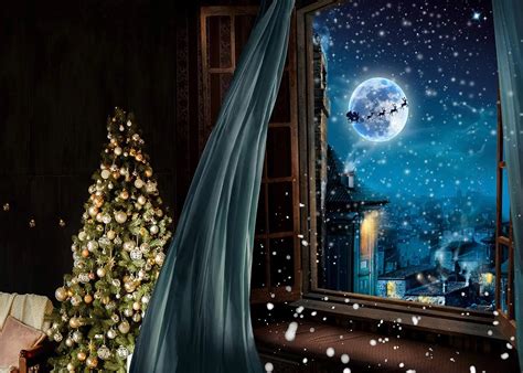 Christmas Snow Scene Night