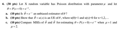 solved 30 pts let x random variable has poisson