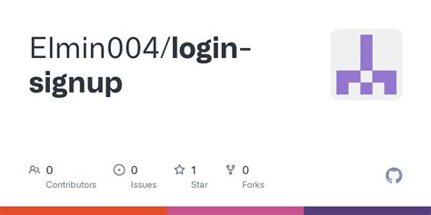 GitHub Elmin004 Login Signup