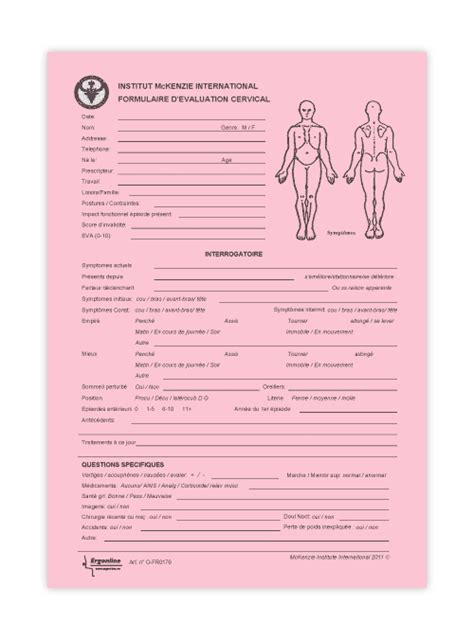 Mckenzie Assesment Forms Ergonline En