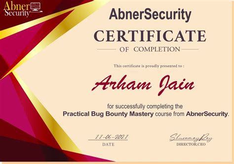 arham jain on linkedin training cybersecurity bugbounty