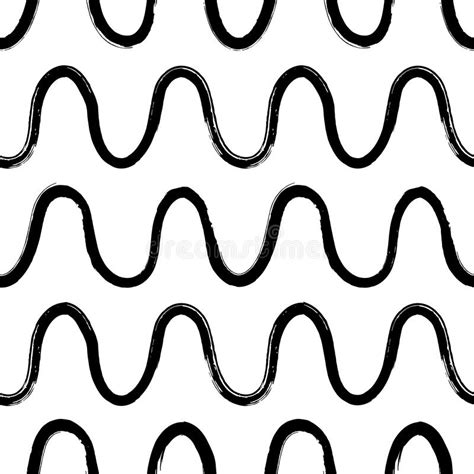 Seamless Pattern Hand Drawn Sketch Horizontal Lines Stock Illustrations 848 Seamless Pattern