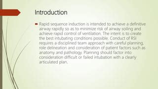 Rapid Sequence Intubation PPTX