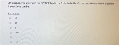 solved let s assume we extended the opcode field to be 5