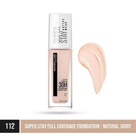 Maybelline Superstay Full Coverage Foundation Natural Ivory 112 30ml