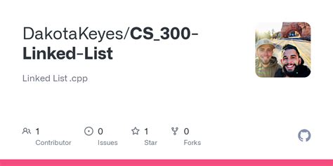 GitHub DakotaKeyes CS Linked List Linked List Cpp