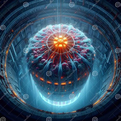 Atomic Reaction In A Nuclear Reactor Stock Image Image Of Structure