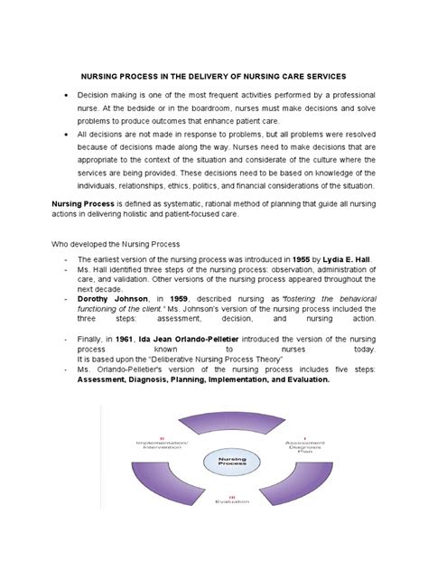 Nursing Process Pdf Decision Making Nursing