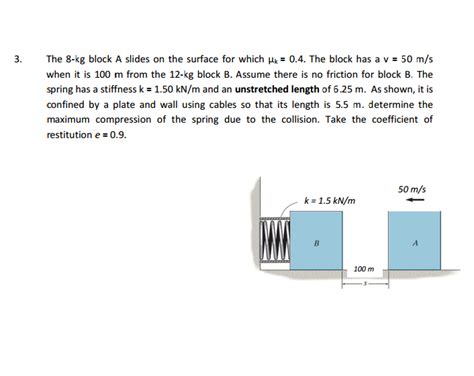 solved the 8 kg block a slides on the surface for which mu k