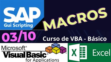 03 O Que São Macros Como Usar Macros No Vba Com Excel Vba Básico Aula 0310 Youtube