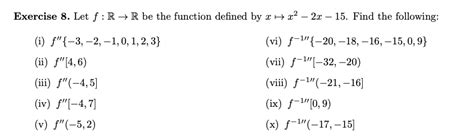solved exercise 8 let f r→r be the function defined by