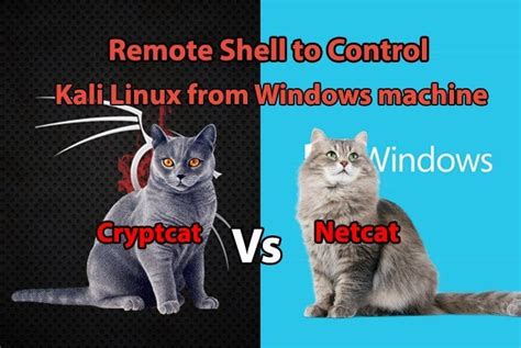 Netcat Vs Cryptcat Remote Shell To Kali Linux From Windows Machine Rdigitalmunition