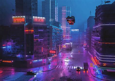 Running In The Night The Superb 80s Cyberpunk Artworks By Daniele