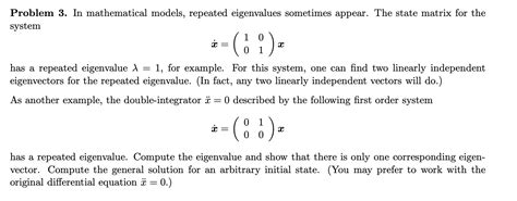 Solved Problem 3 In Mathematical Models Repeated