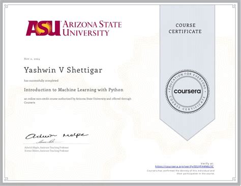 yashwin v shettigar on linkedin machinelearning python datascience continuouslearning asu
