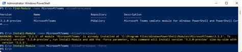 Microsoftteams Powershell Module 320 Preview Released Icewolf Blog