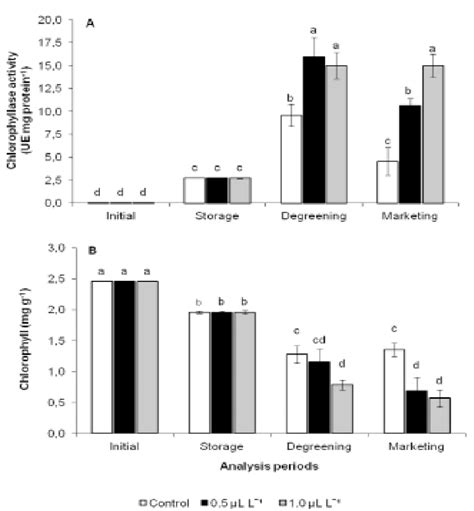 Chlorophyllase Activity A And Content Of Chlorophyll B Of Download Scientific Diagram