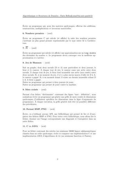 Algorithmique