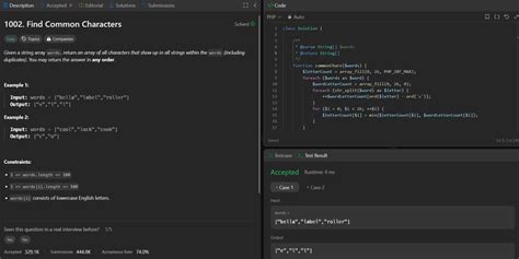 1002 find common characters dev community