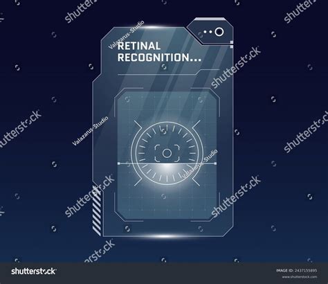 Hud Retinal Recognition Biometric Id Scan Stock Vector Royalty Free Shutterstock