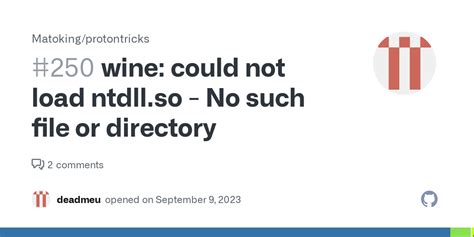 Wine Could Not Load Ntdll So No Such File Or Directory · Issue 250 · Matoking Protontricks