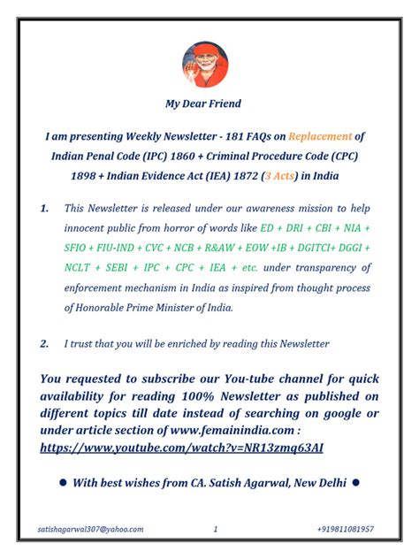 Faq Replacement Of Ipc Cpc Iea Pdf Crimes Crime And Violence