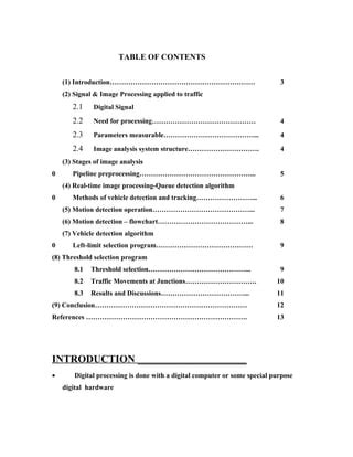 Real Time Image Processing Applied To Traffic Queue Detection Algorithm Pdf