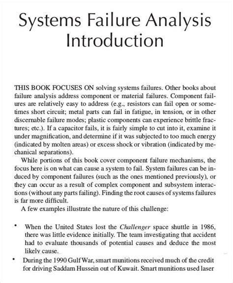 Failure Investigation Report Template