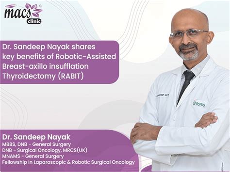Dr Sandeep Nayak Shares Key Benefits Of Robotic Assisted Breast Axillo Insufflation