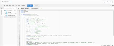 From Aws S3 To Amazon Redshift With Aws Lambda