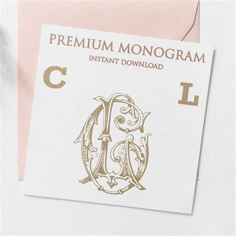 Monogram Lc Etsy