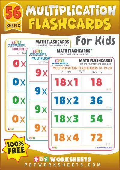 Math Flashcards Pdf Worksheets
