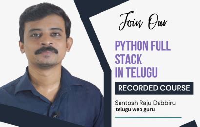 Telugu Web Guru Best Platform To Learn IT Courses In Telugu Best Platform To Learn