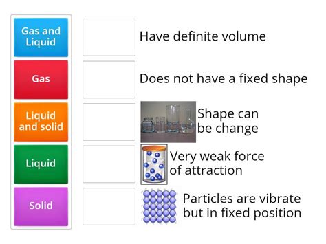 Particles Theory Match Up