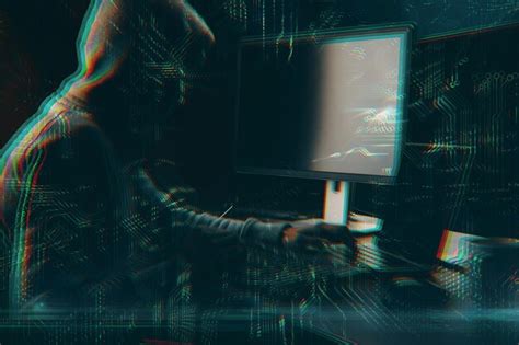 Premium Photo Hacker Using Computer