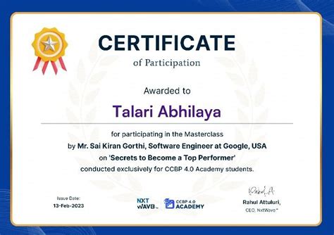 Abhilaya T On Linkedin Nxtwave Ccbpian Ccbp