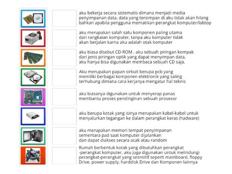 Komponen Perangkat Komputer Match Up