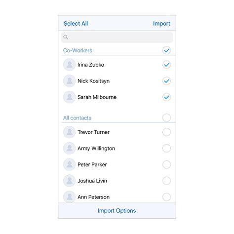 Top Contacts How To Import From Contacts