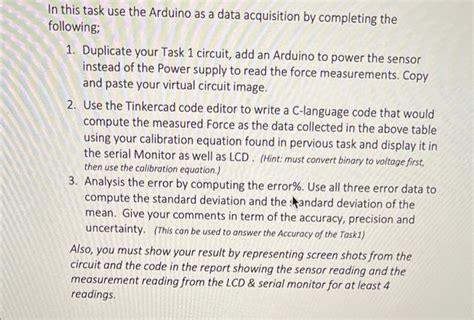 Solved 1 Build Your Circuit Shown Below Connect The Sensor Chegg Com