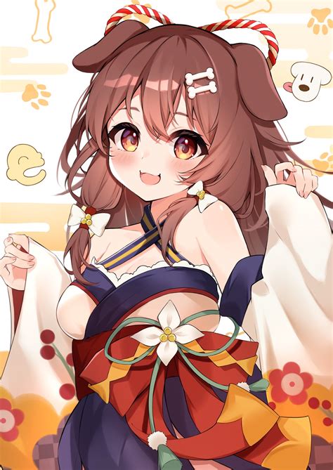 Inugami Korone Listener Hoso Inu And Inugami Korone Hololive Drawn By Takumin Dx Danbooru