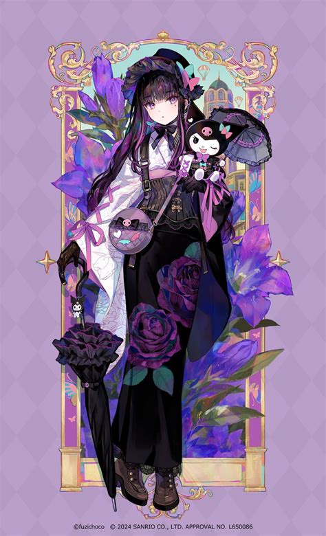 Kuromi Sanrio And 1 More Drawn By Fuzichoco Danbooru