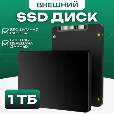 BAOBIOKI 1 ТБ Внешний жесткий диск жесткий диск (ссд диск), черный ...