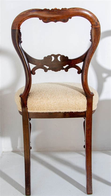 Antique Victorian Balloon Back Dining Chairs Set Of 4 For Sale At 1stdibs